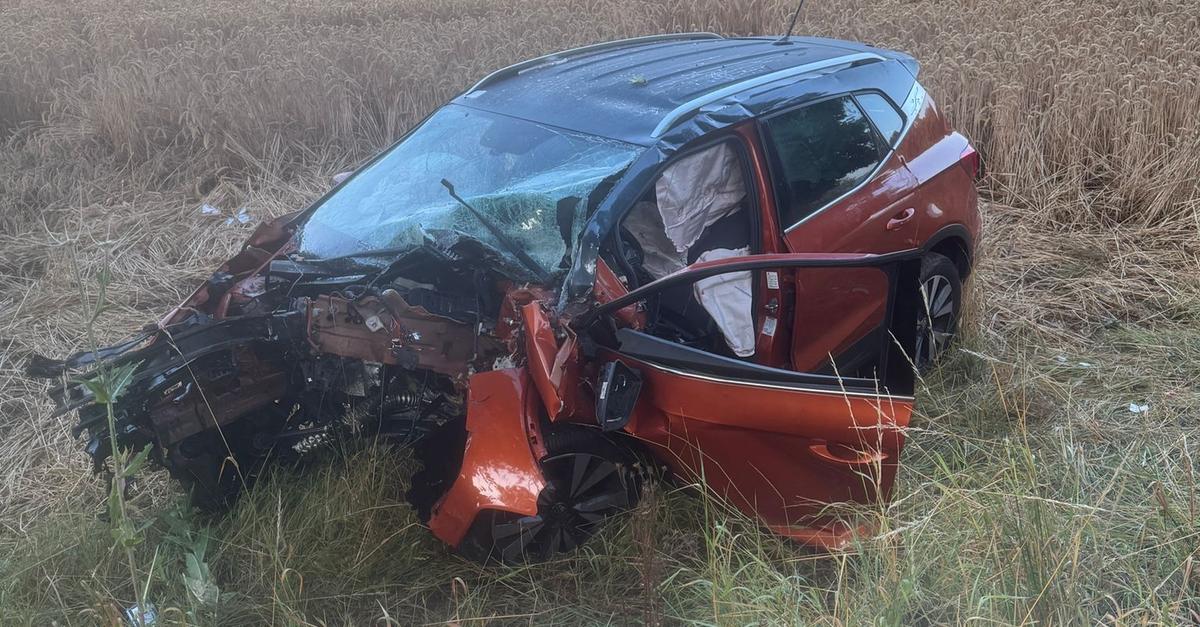 Unfall mit geklautem Auto in Lollar: Zwei Schwerverletzte